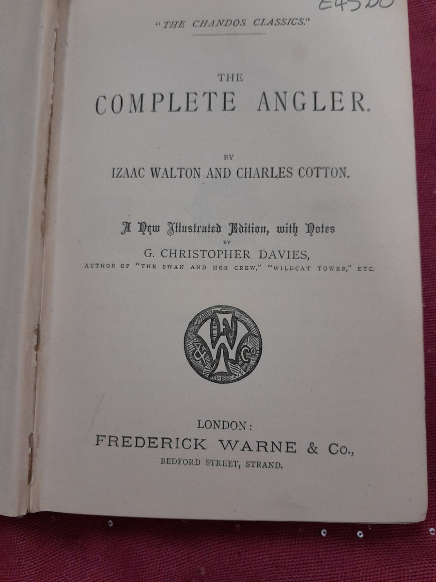 The Complete Angler – Old Curiosity Bookshop
