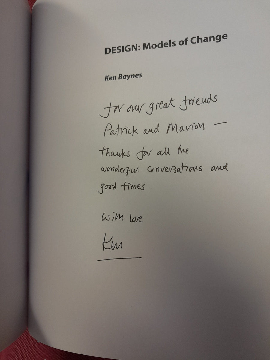 DESIGN Models of Change SIGNED by Ken Baynes – Old Curiosity Bookshop