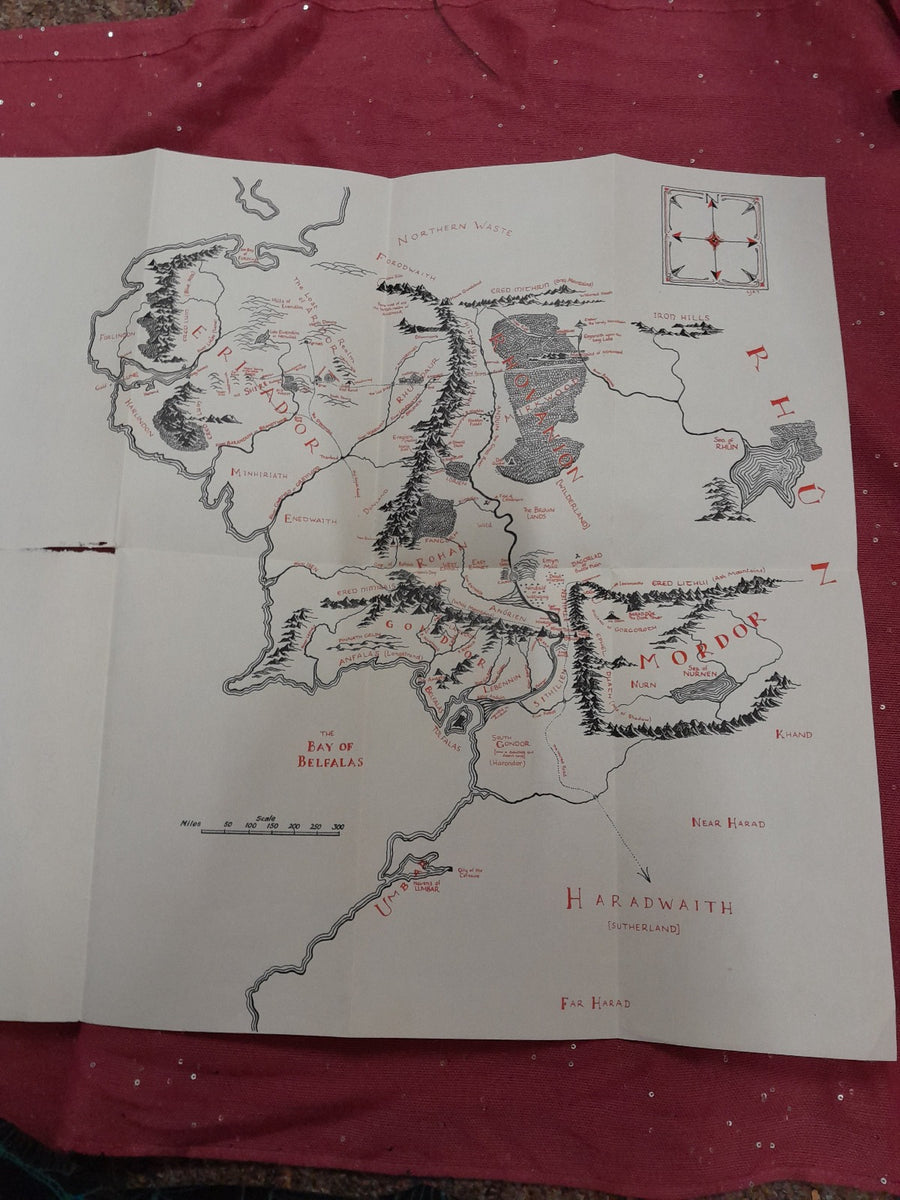 Lord of the Rings: The Two Towers +Map – Old Curiosity Bookshop